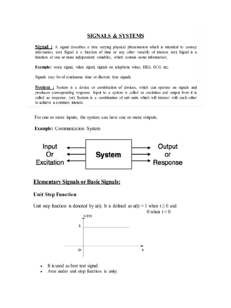 Signals and Systems | PDF