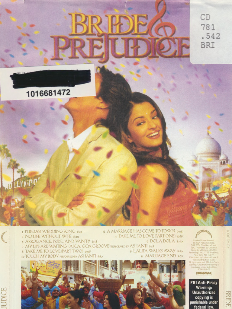 CD - Bride Prejudice - Anu Malik Ashanti Craig Pruess | PDF | Musicians ...