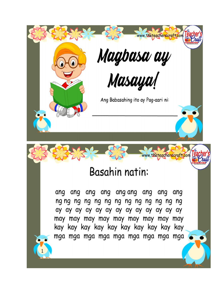 Filipino Remedial Reading | PDF