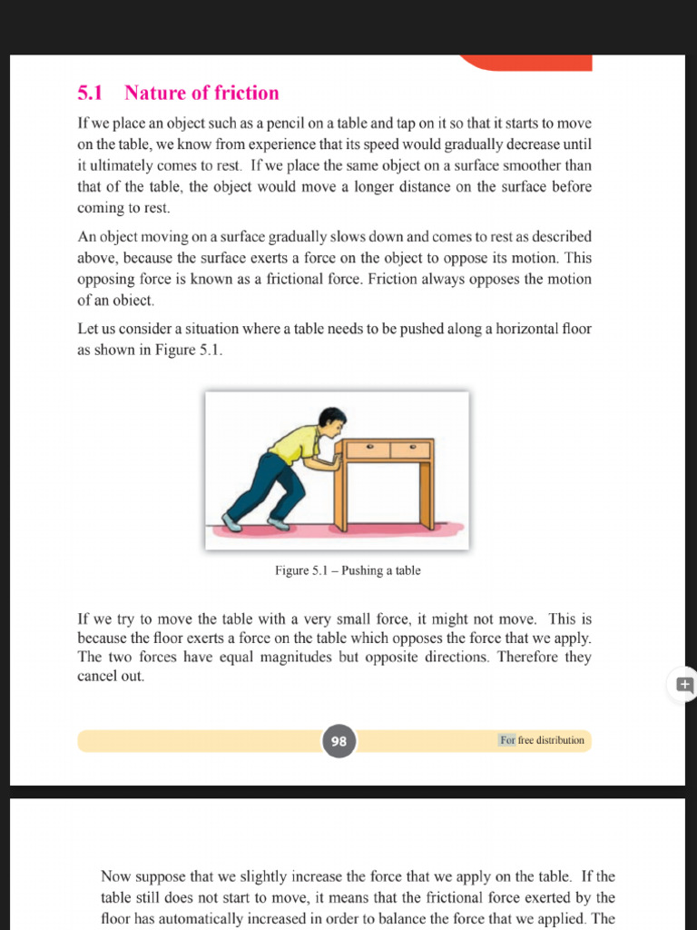 Grade 10 Science: Nature of Friction | PDF
