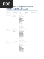 FSSAI Audit Checklist | PDF | Audit | Food Safety