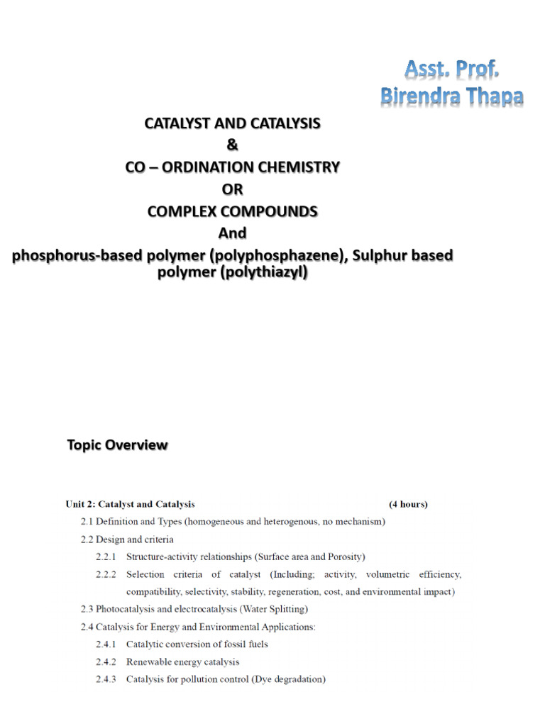 Co Ordination Chemistry New | PDF | Coordination Complex | Ionic Bonding