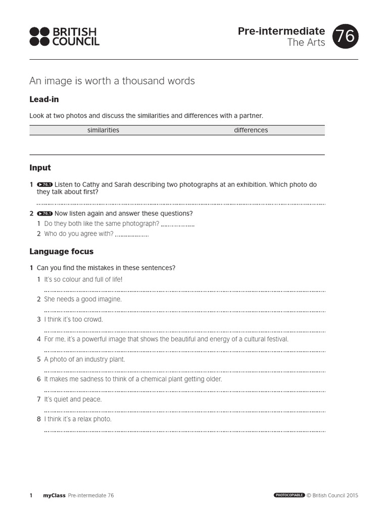 An Image Is Worth A Thousand Words | PDF | Adjective | Language Families