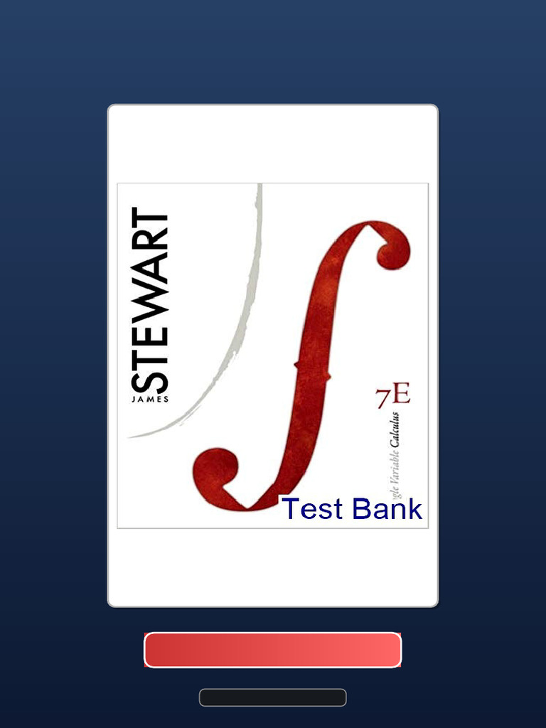 Complete Bundle Single Variable Calculus 7th Edition Stewart | PDF ...