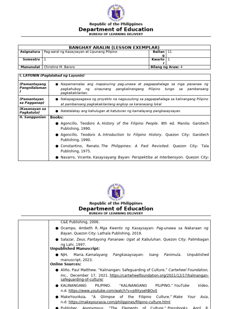 Shs Core PKLP q1 Le1 | PDF