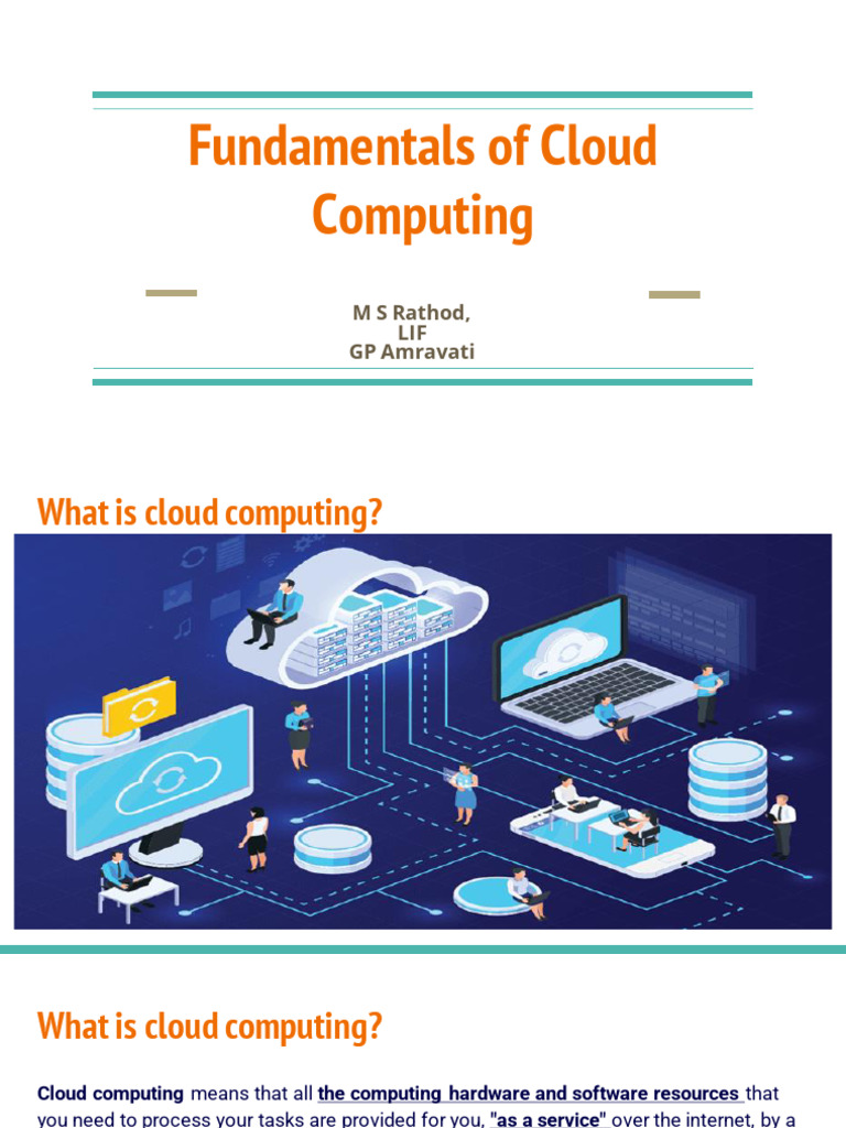 Cloud Computing Fundamentals Overview | PDF | Cloud Computing ...