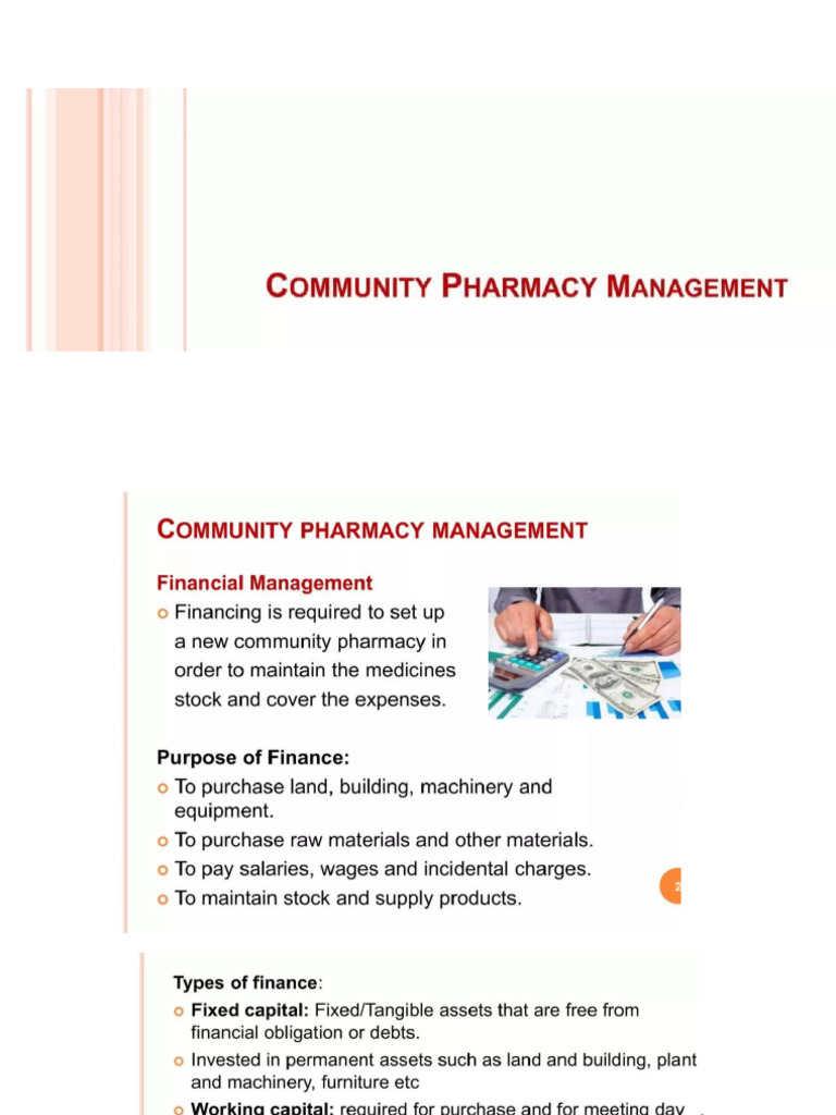 Community Pharmacy Management | PDF