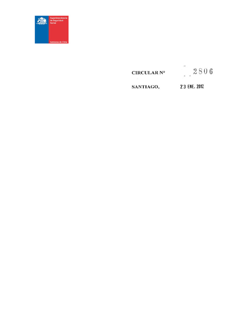 Circular 2806 | PDF | Derecho laboral