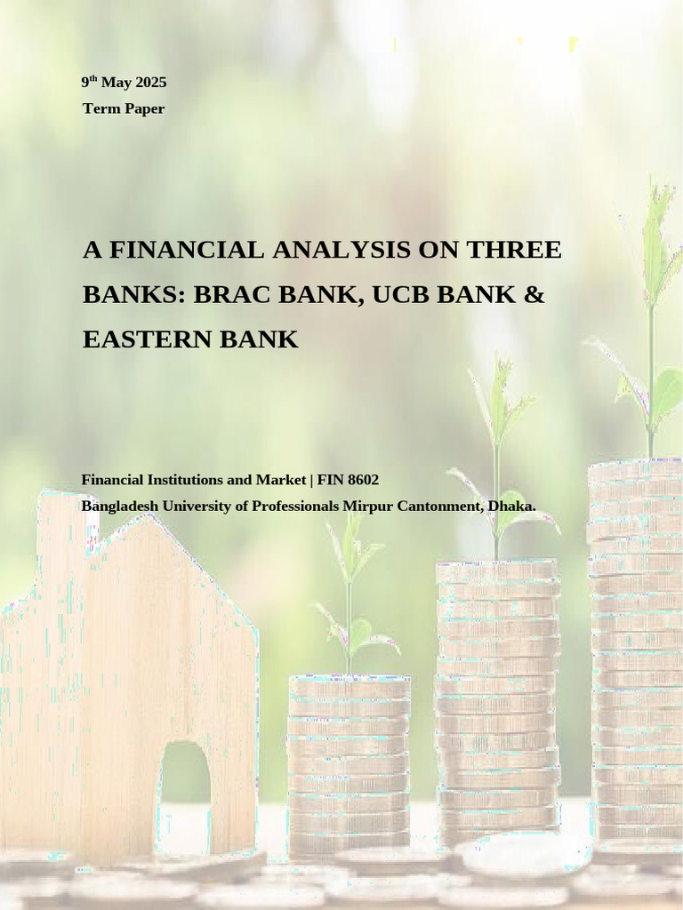 Financial Analysis Banks BRAC UCB EBL (Updated) | PDF | Price–Earnings ...