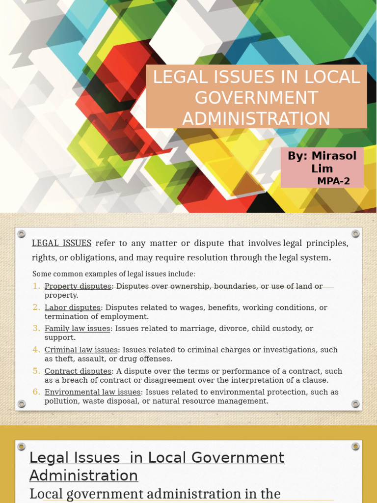 Legal Challenges in Local Government | PDF | Taxes | Eminent Domain