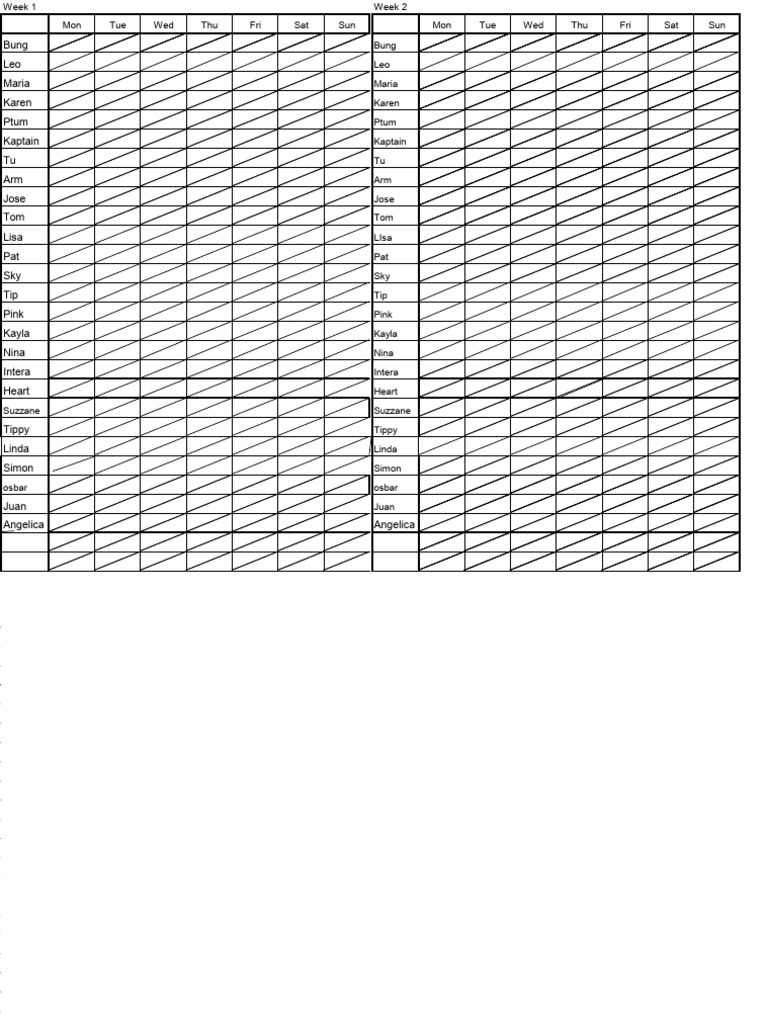 Schedule 2 WK | PDF