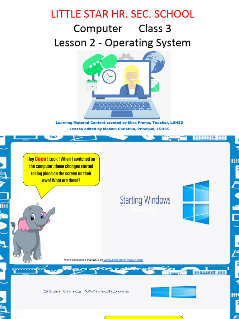 Class 3 Computer Lesson 2 | PDF | Operating System | Computer File