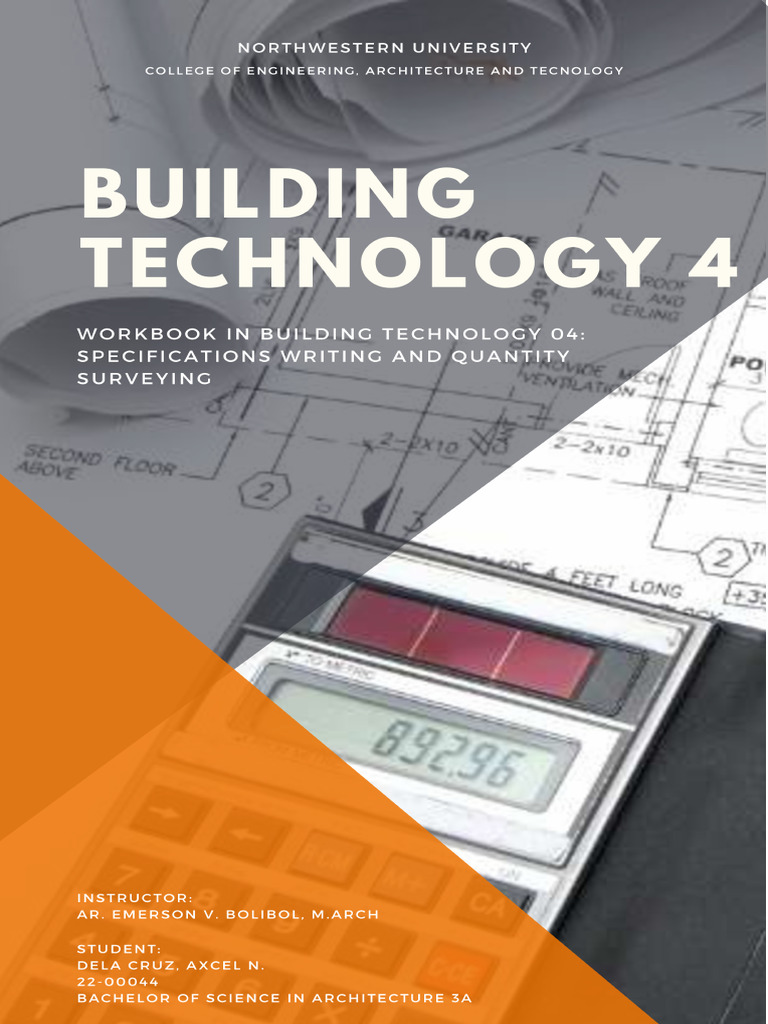Orange and Dark Purple Triangular Modern Architecture Book Cover | PDF