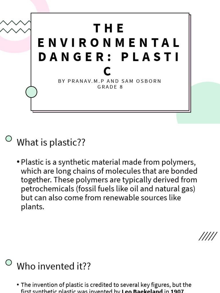 Environmental Impact of Plastic Waste | PDF | Plastic | Human Impact On ...