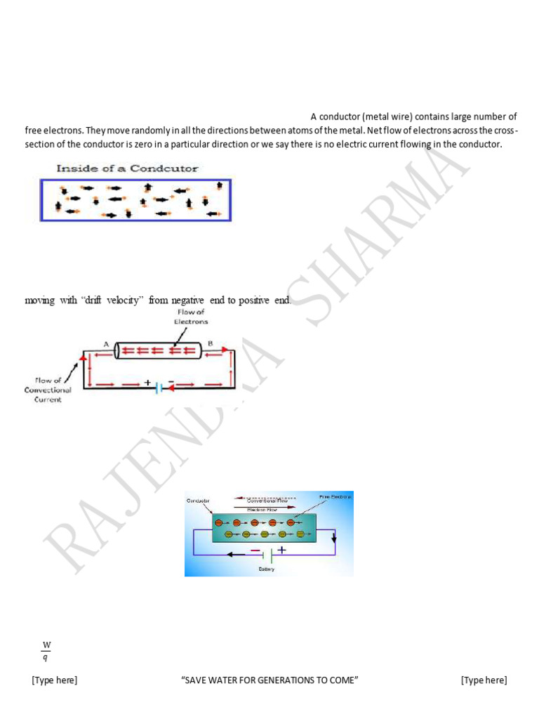 Class Physics Electric Current Session 02 | PDF | Electric Current | Voltage