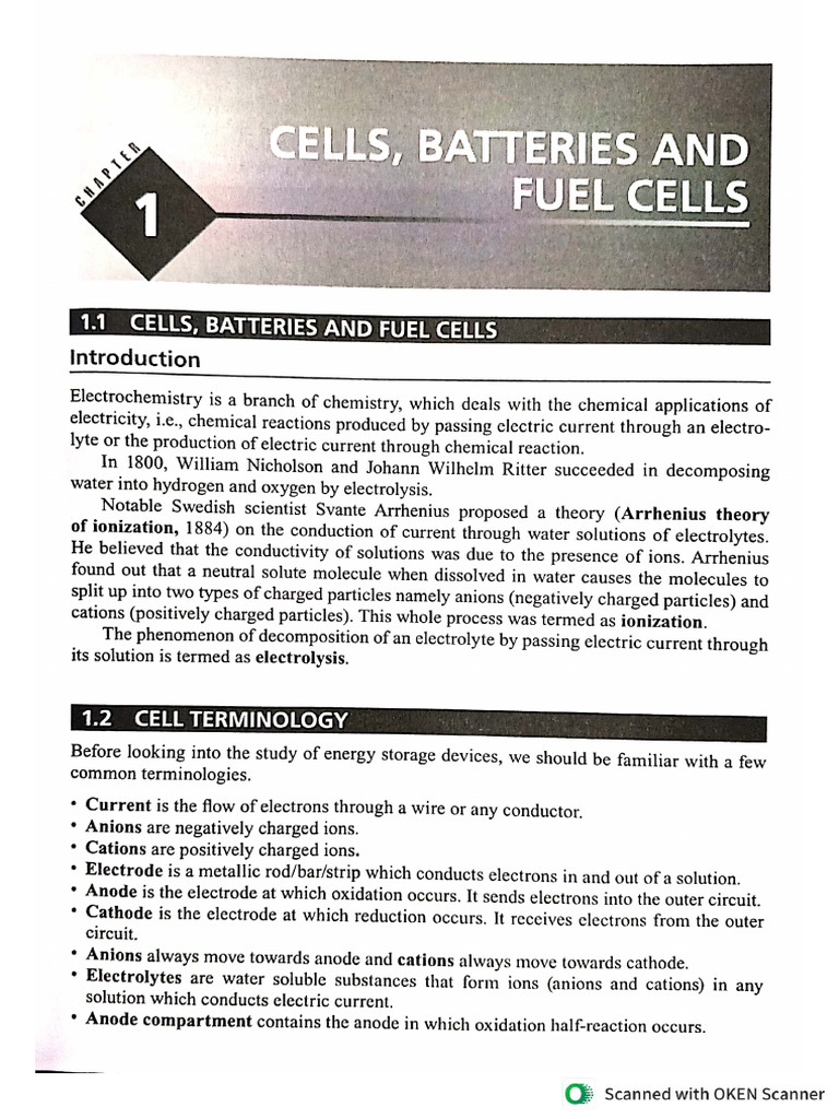 Unit-2-Batteries & Fuel Cells | PDF
