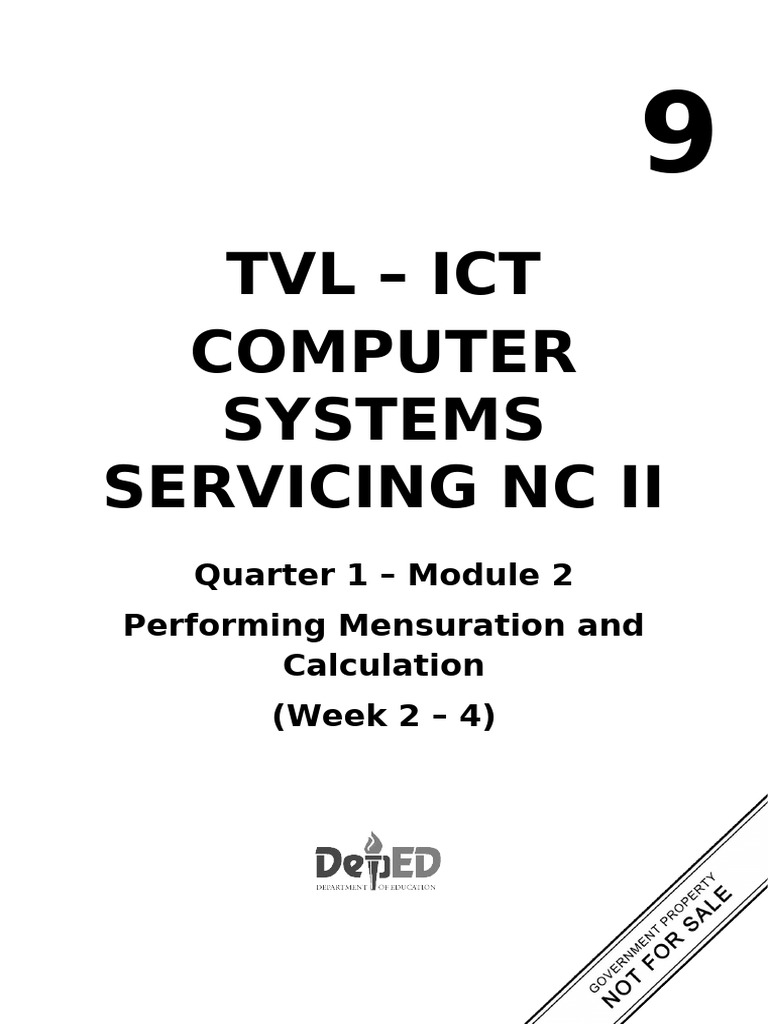 Computer Systems Servicing: Measurements | PDF | Solid State Drive ...
