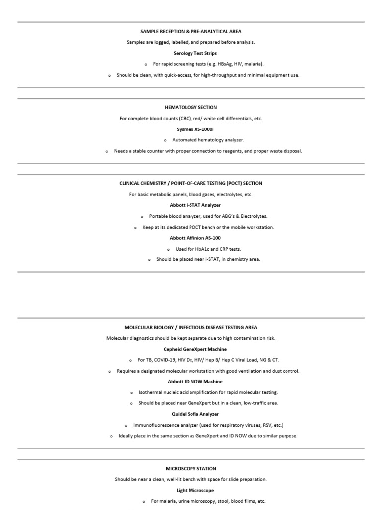 Lab Process Flow Arrangement | PDF | Medical Specialties | Immunology