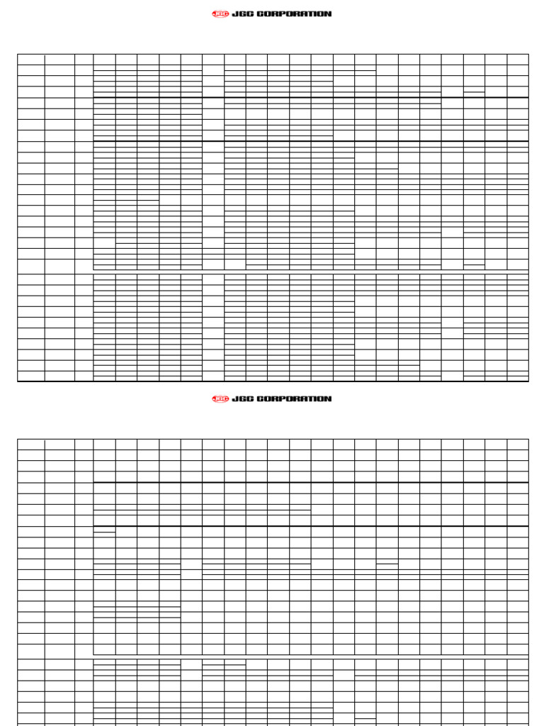 S-900-1360-002 - 6C - 0005 Wall Thickness Table | PDF