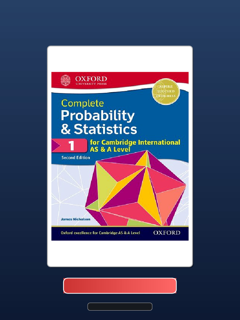 Complete Bundle Complete Probability Statistics For Cambridge International As A Level 2nd ...