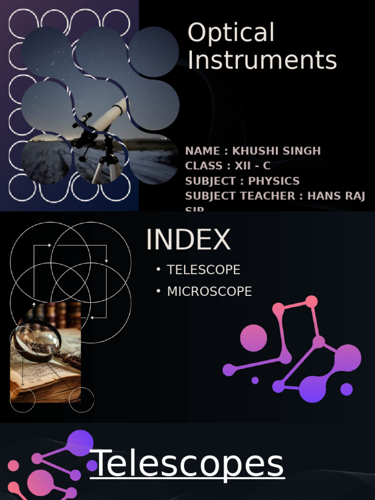 Presentation - Aesthetic Presentation | PDF | Microscope | Telescope