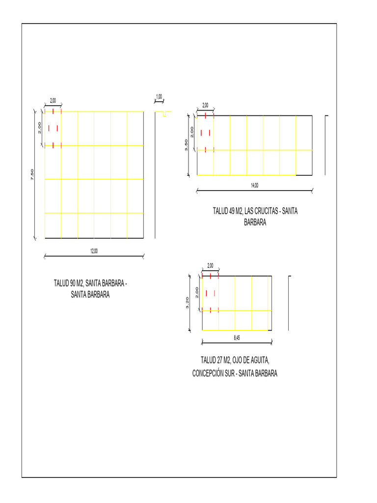 Detalle Taludes Macmat R1 Sta - Barbara | PDF
