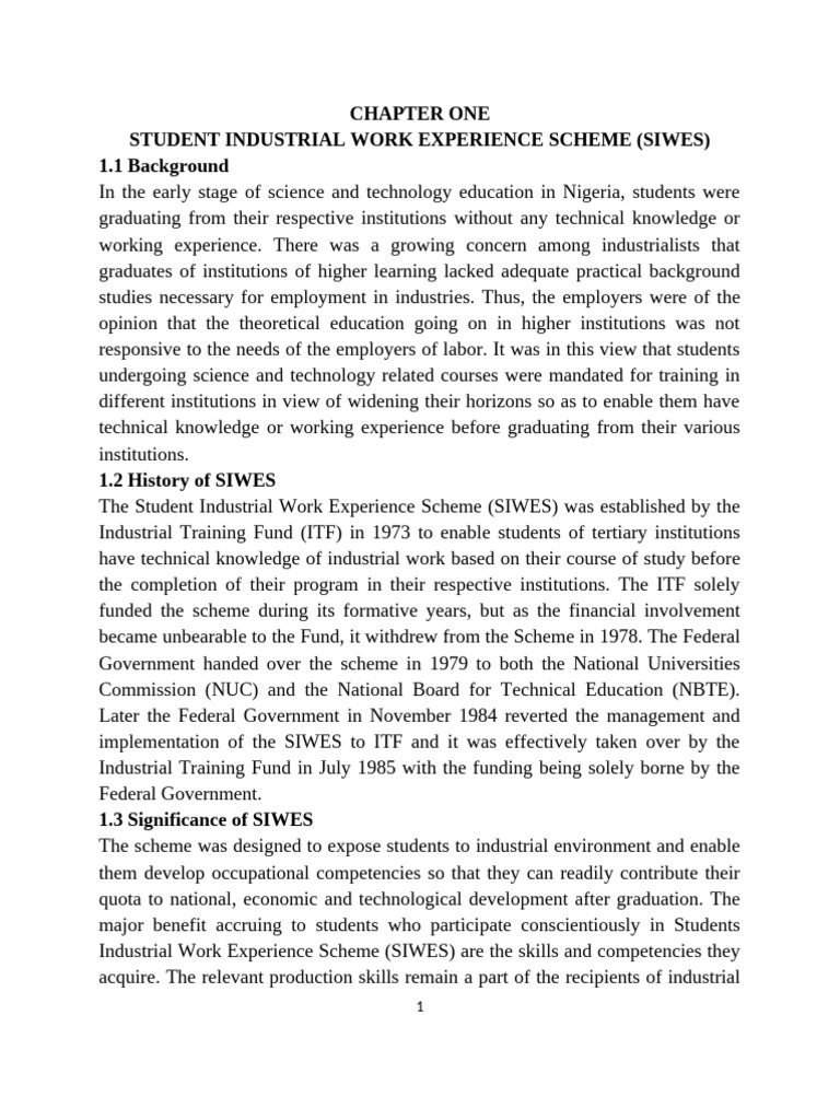 Overview of SIWES in Nigeria | PDF | Hiv/Aids | Breastfeeding