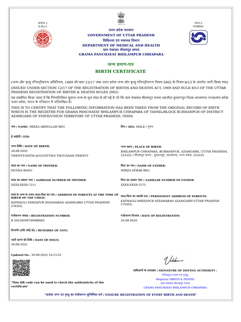 Mirza Abdullah Beg | PDF