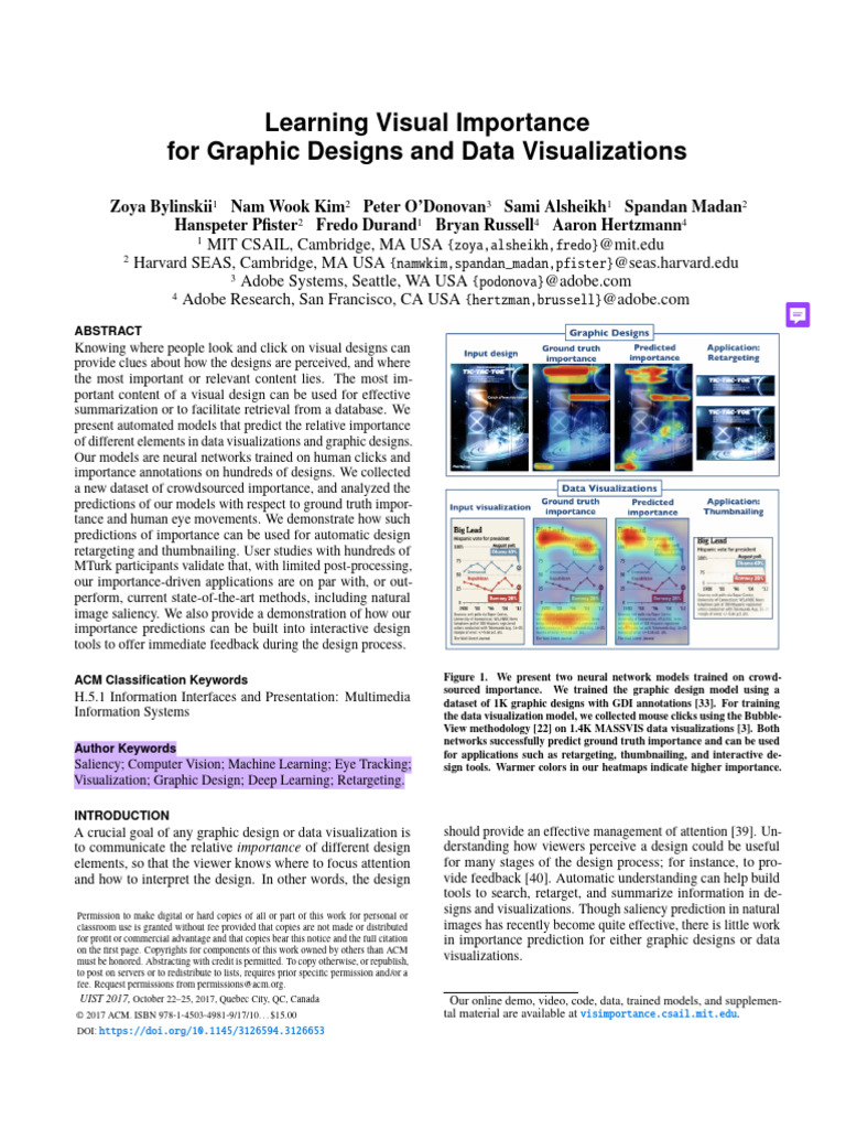 Learning Visual Importance For Graphic Designs and Data Visualizations ...
