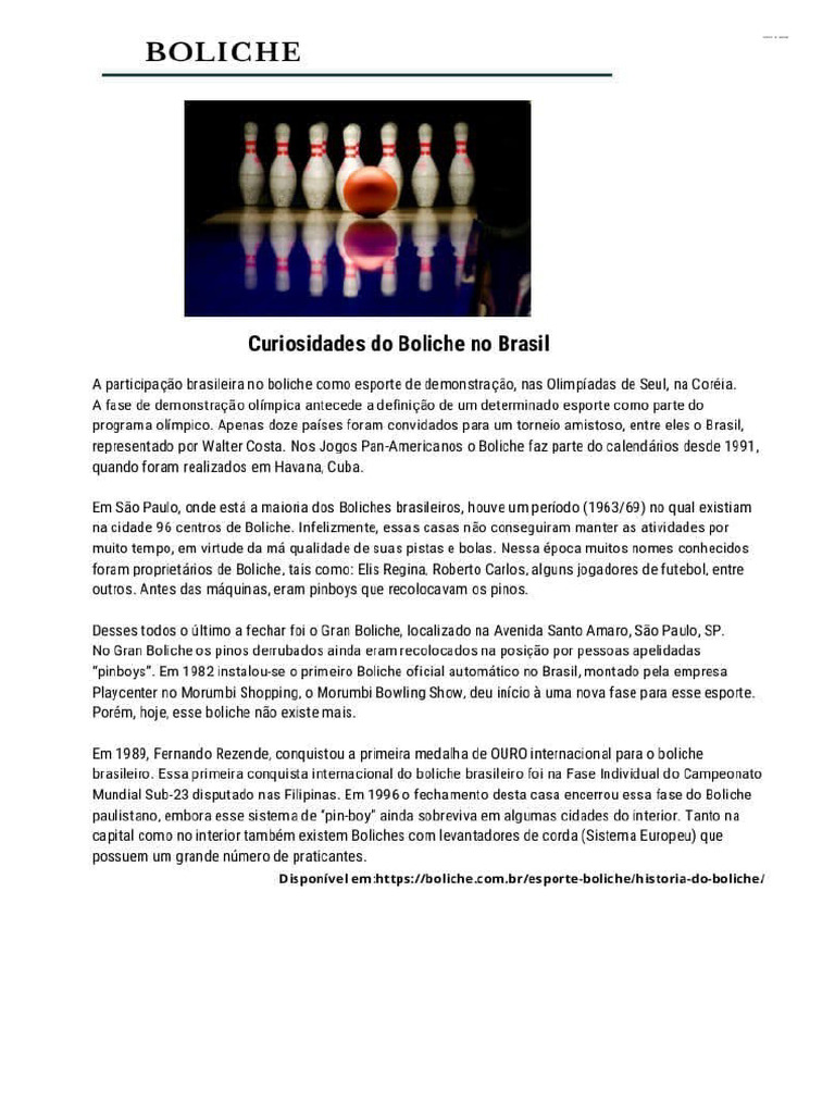 Atividades de Ed, Física 6º Ano Boliche | PDF