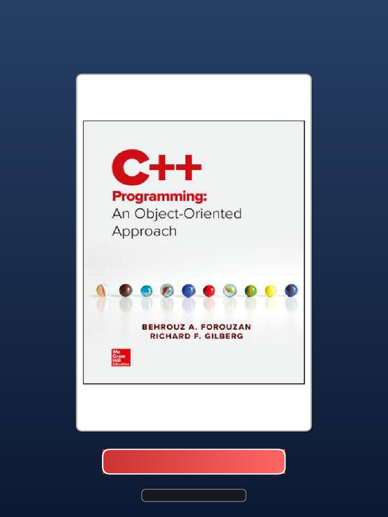 Complete Bundle C Programming An ObjectOriented Approach 1st Edition Forouzan HQ File | PDF