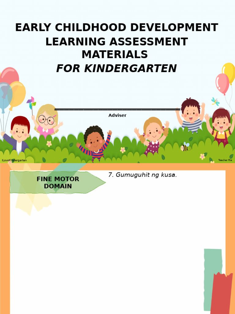 Eccd Assessment Tool Tagalog F 1 | PDF