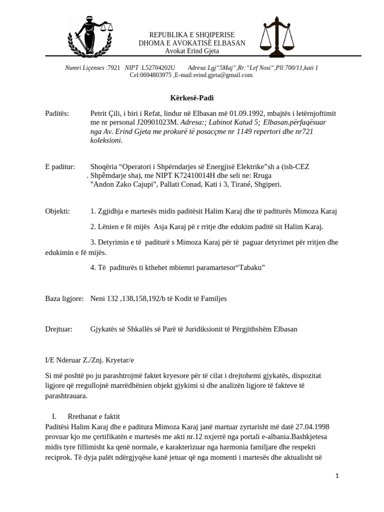 Kërkesë HALIM KARAJ 1 | PDF