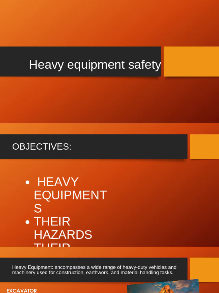Heavy Equipment Safety Guidelines | PDF | Heavy Equipment | Hazards