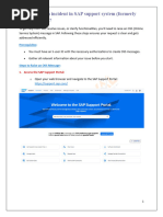 How To Raise SAP OSS Call | PDF | Software | Cyberspace