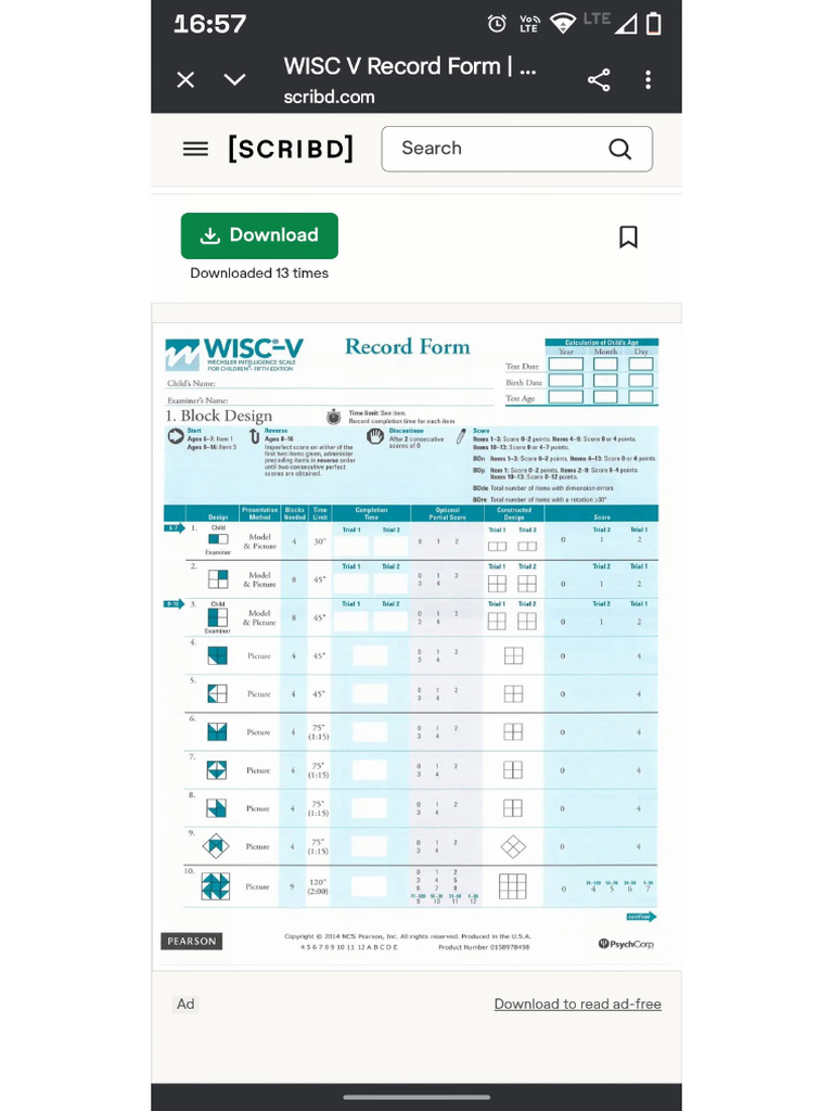 Record Form | PDF