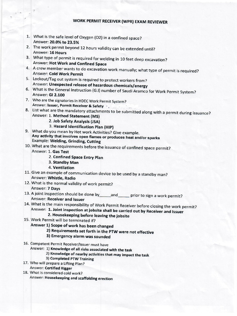 WPR Qustion and Answer 1 | PDF