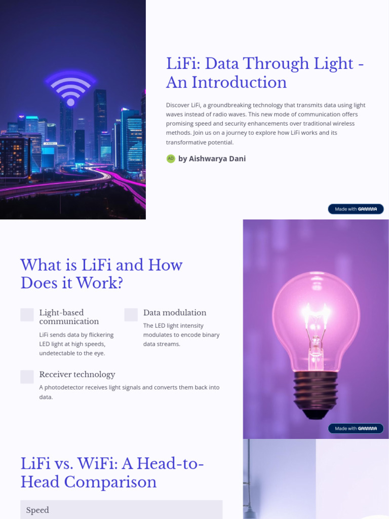 Understanding LiFi Technology Basics | PDF | Radio | Light Emitting Diode