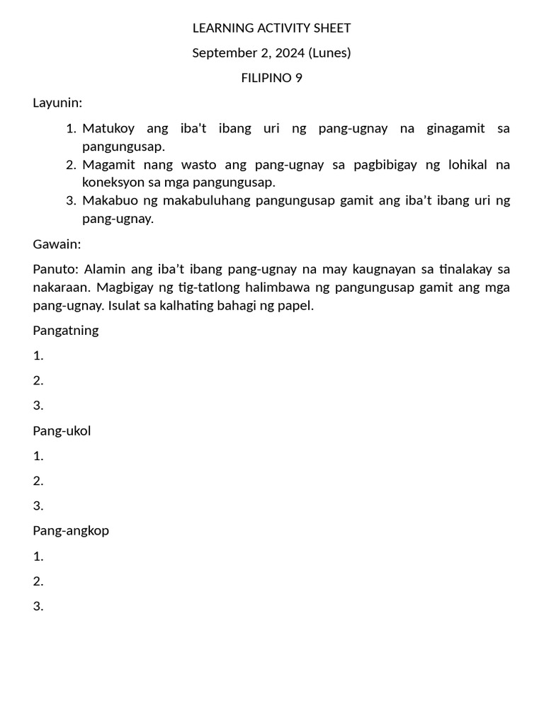 Grade 9 Sept 2 | PDF