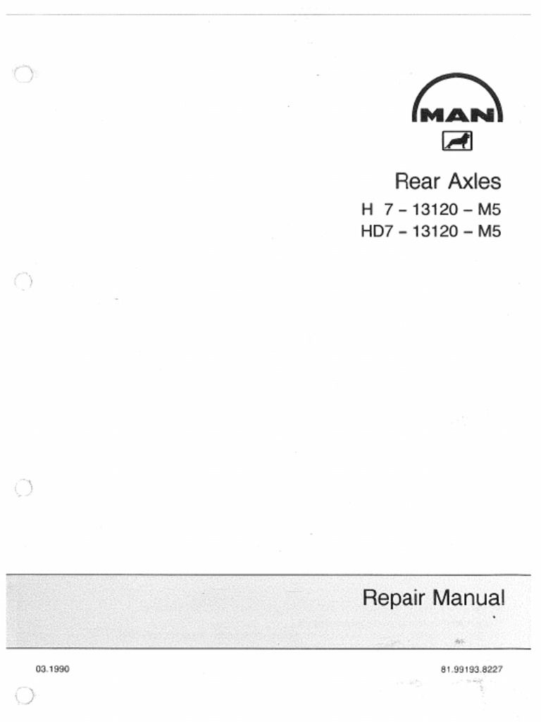 RepMan Chapt 07 Rear Axle | PDF