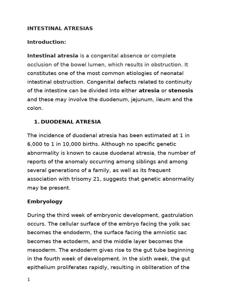 Intestinal Atresias-Lecture | PDF | Gastrointestinal Tract | Digestive ...