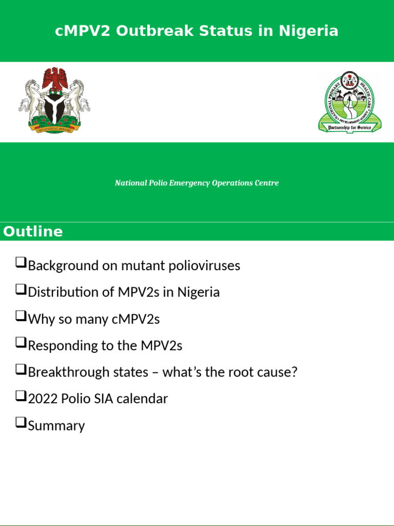 Final CVDPV2 in Nigeria 12282021 | PDF | Vaccines | Animal Diseases