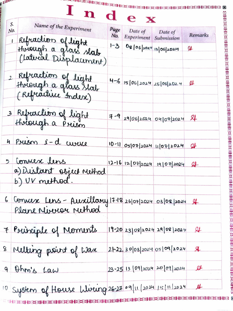 Physics Lab Record | PDF