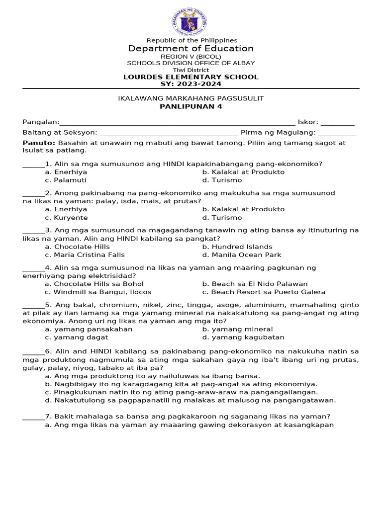 Ap4 2nd Quarter | PDF