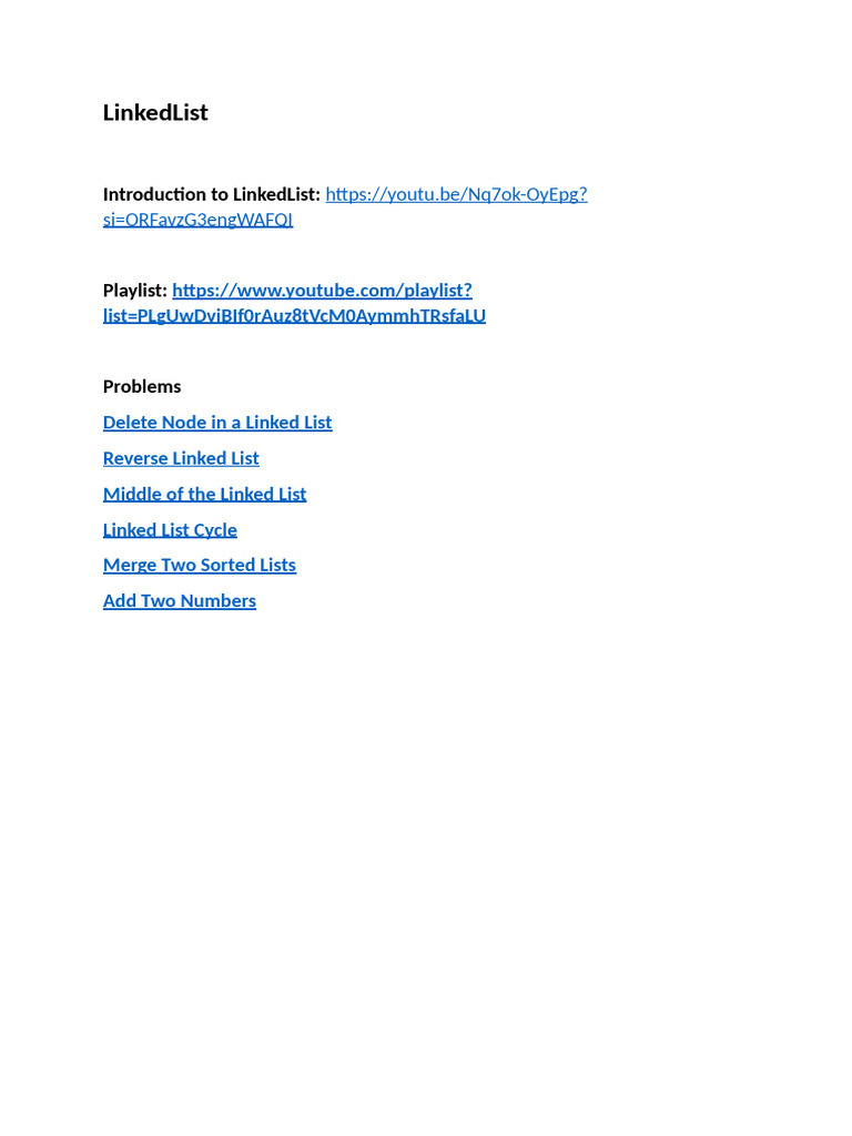 Linked List | PDF