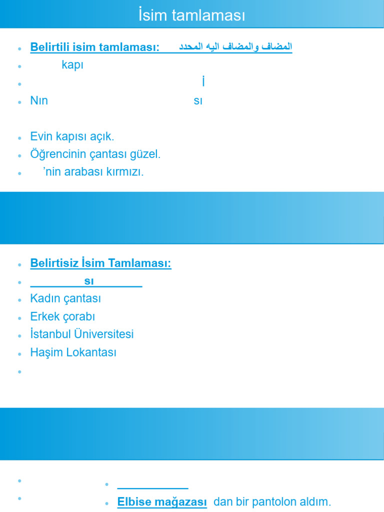 İsim Tamlaması | PDF