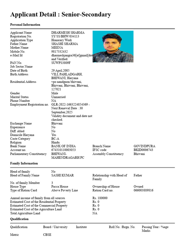 Applicant Detail | PDF