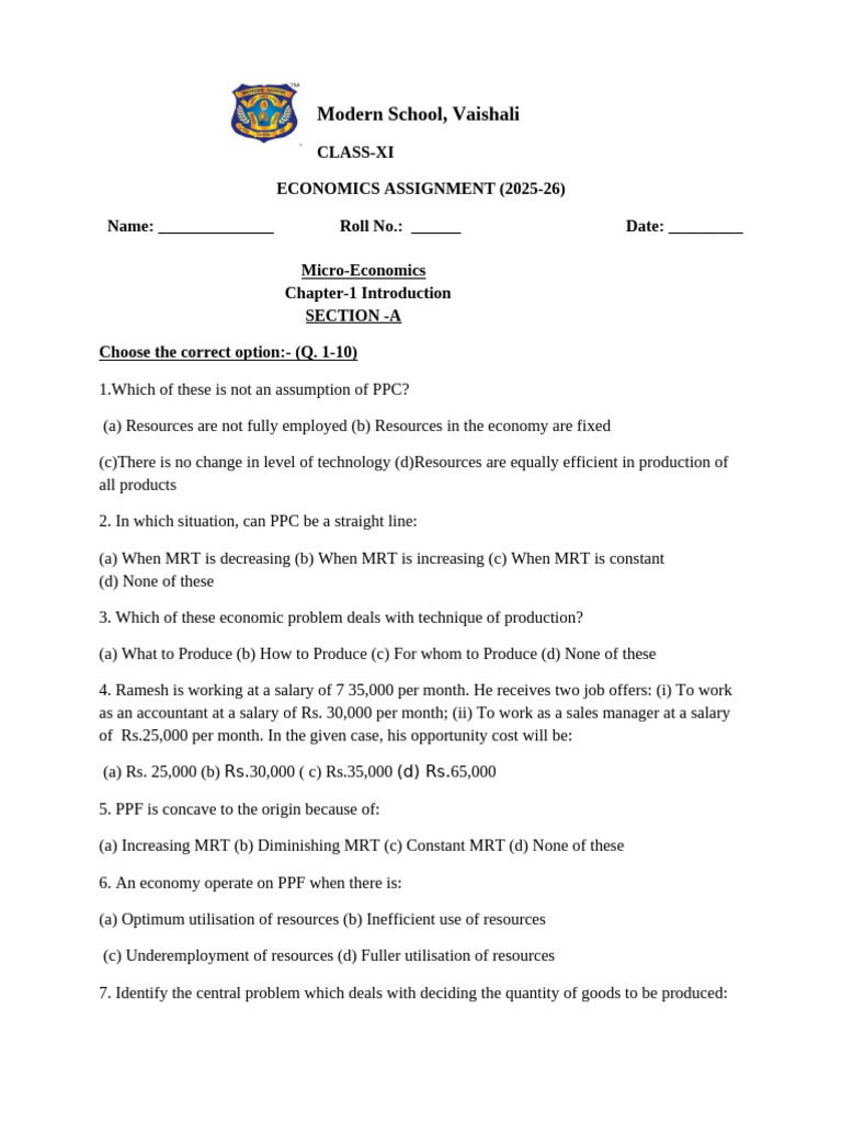 Xi Eco - April Assignment | PDF | Statistics | Economics