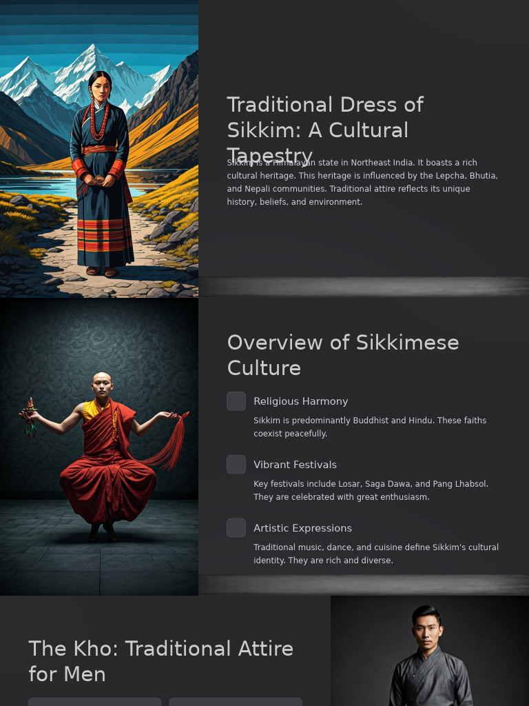 Traditional Attire of Sikkim Explained | PDF | Jewellery | Clothing