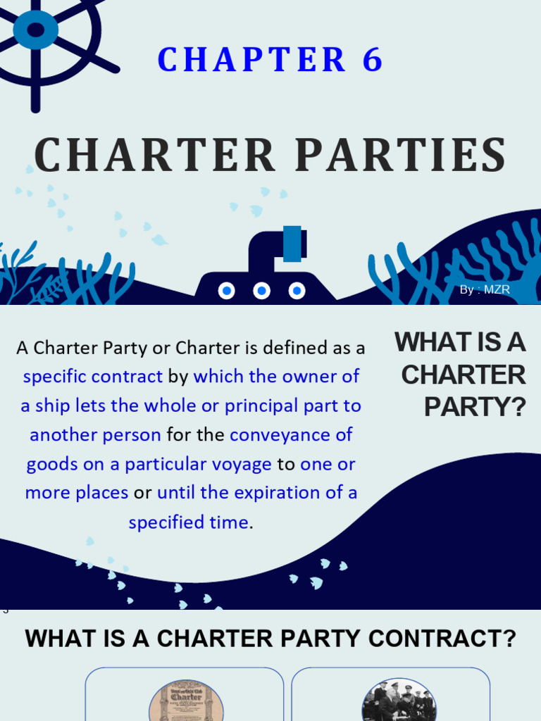 Chapter 6 - Charter Party | PDF | Shipping | Water Transport